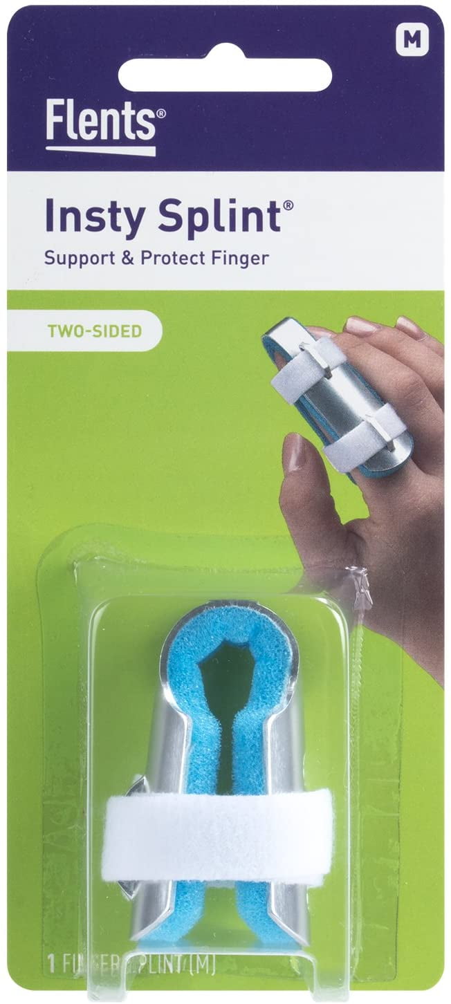 Flents Finger Splint Two Sided Insty Splint Supports & Protects Injured ...