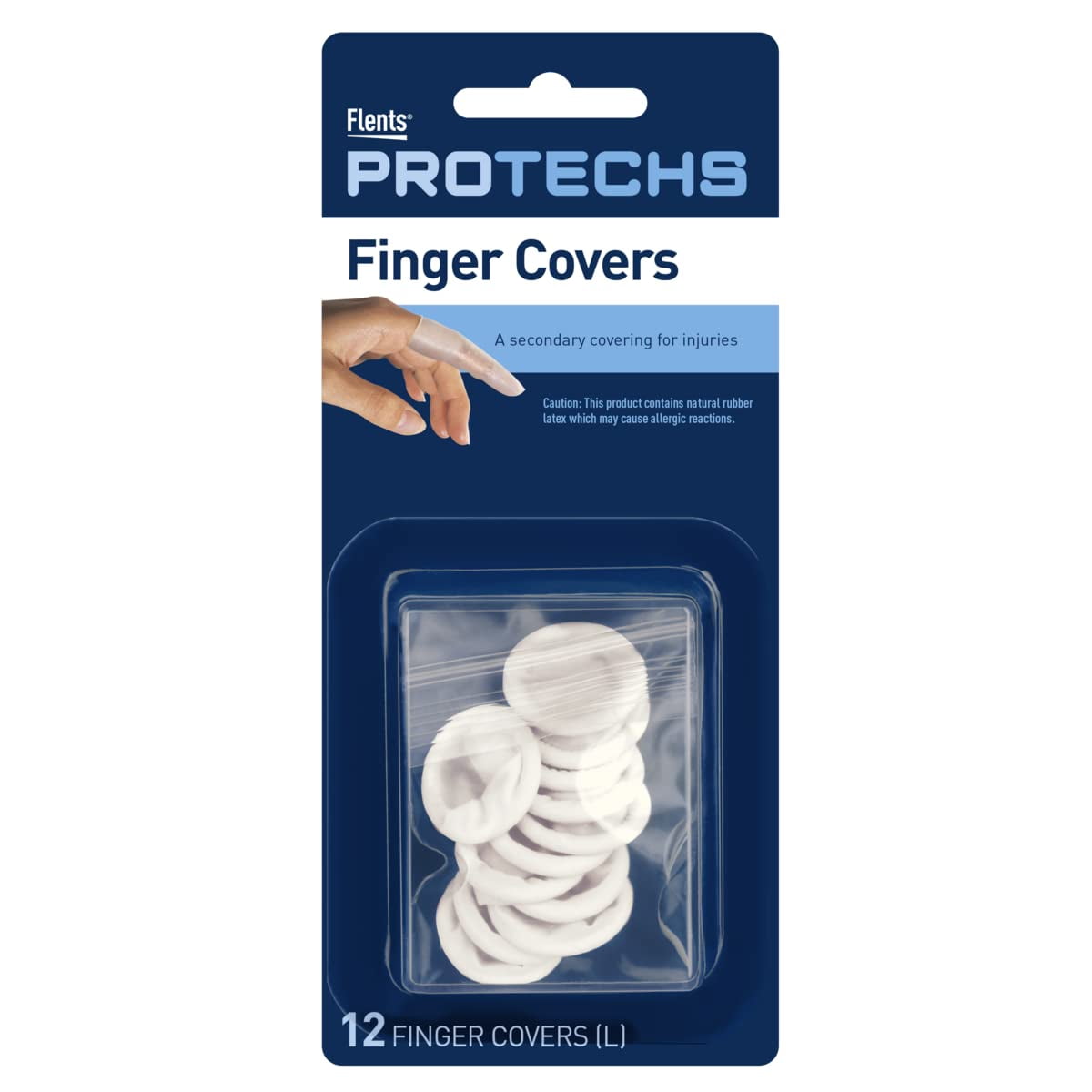 Flents First Aid Finger Covers, 12 Count, Large Protects Finger While ...