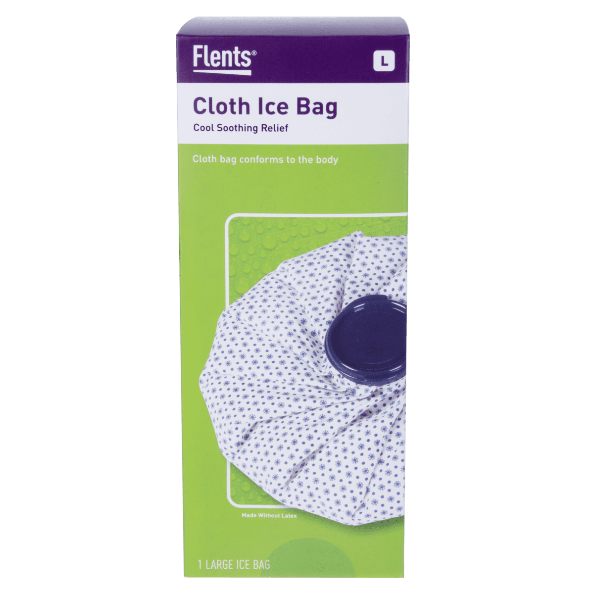 Flents Ice Bag, Cloth Bag for Reusable Use, Cooling Soothing Relief ...