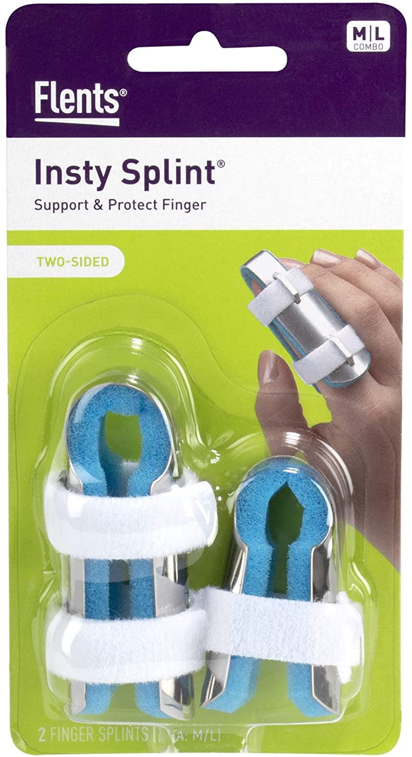 Flents Insty-Splint 2-Sided Finger Splints, Medium & Large, Value Pack ...