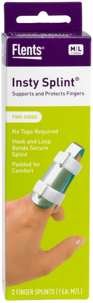 Flents Insty Splint M/L Combo Finger Splints, 2 count HSA/FSA Eligible ...