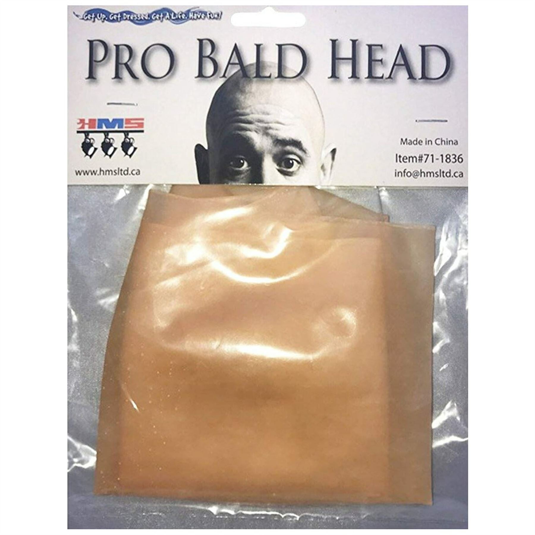 Flesh Pro Bald Head Adult Costume Accessory | One Size - Walmart.com