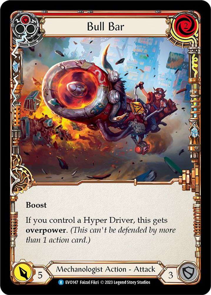 Flesh and Blood Bright Lights Rare Bull Bar EVO147 (Red) - Walmart.com