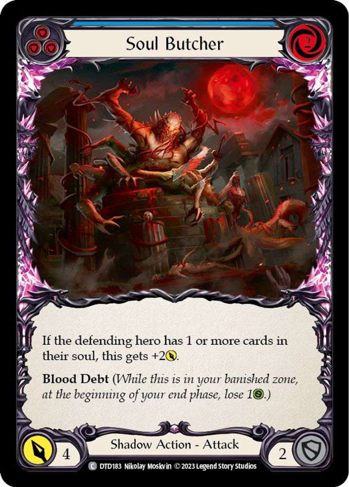 Flesh and Blood Dusk Till Dawn Common Soul Butcher DTD183 (Blue ...