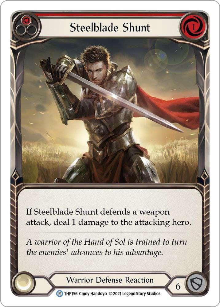 Flesh and Blood History Pack 1 Rare Steelblade Shunt #1HP156 [Red ...