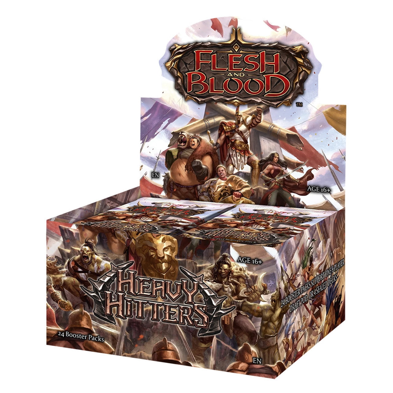 Flesh and Blood Trading Card Game Heavy Hitters Booster Box (24 Packs ...