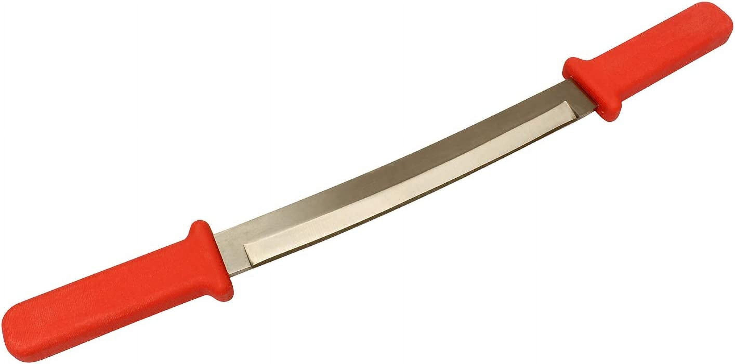 Fleshing Knife Hide Fleshing Tool – 10.5in Double Edge Hide Tanning Kit ...