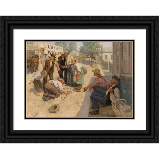 Fletcher Charles Ransom 14x11 Black Ornate Wood Framed Double Matted ...