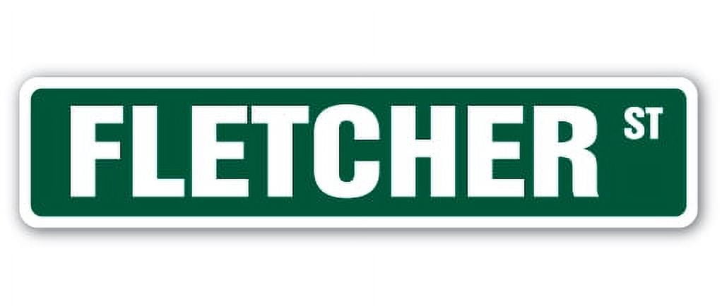 Fletcher Street [3 Pack] of Vinyl Decal Stickers | 1.5" X 7" | Indoor ...