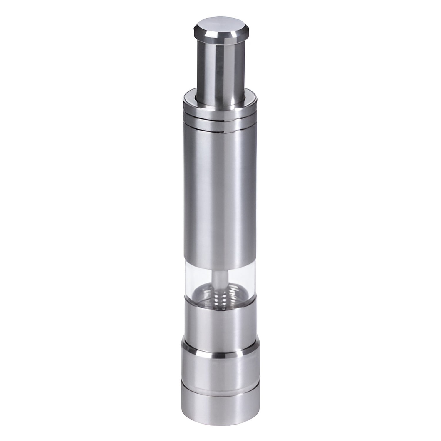 Fletchers' Mill Stainless-Steel One-Handed Pump and Grind Pepper Mill ...