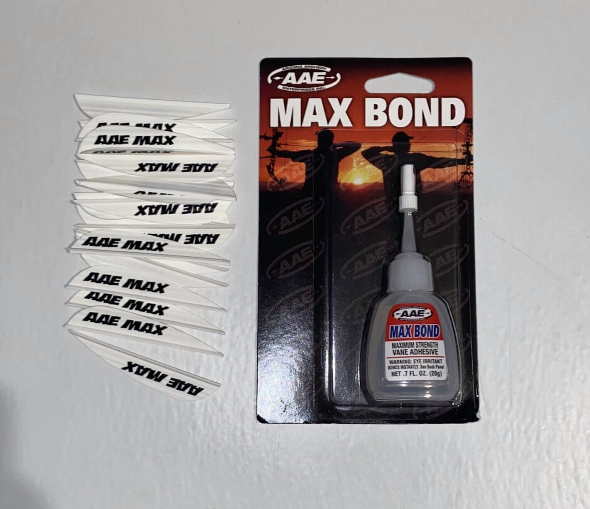 Flethes Vanes Max Stealth White 36 AAE Fletching Archery Arrow Max Bond ...