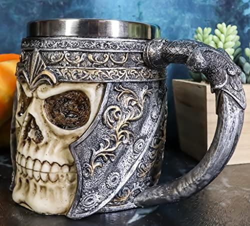 Fleur De Lis Centurion Death Conqueror Helmet Skull 11oz Beer Stein ...