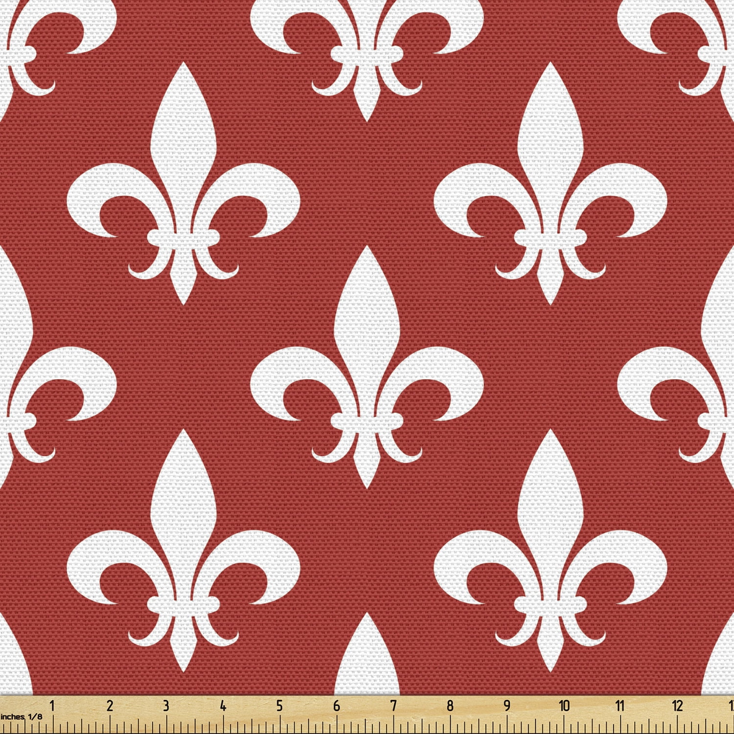 Ambesonne Fleur De Lis Fabric by the Yard Upholstery, Heraldry, 10 ...