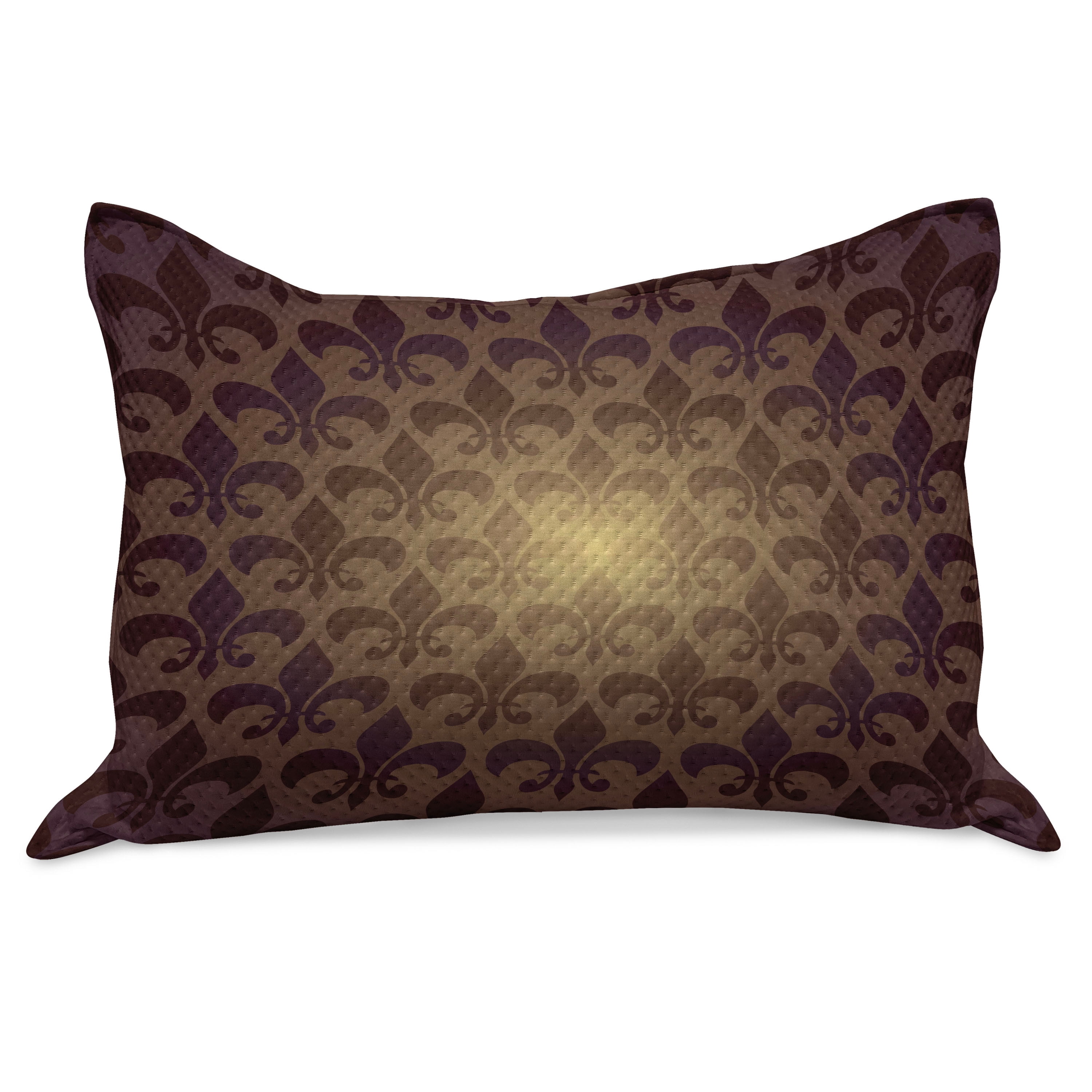 Fleur De Lis Knitted Quilt Pillowcover, Royal Lily Flower Inspired ...