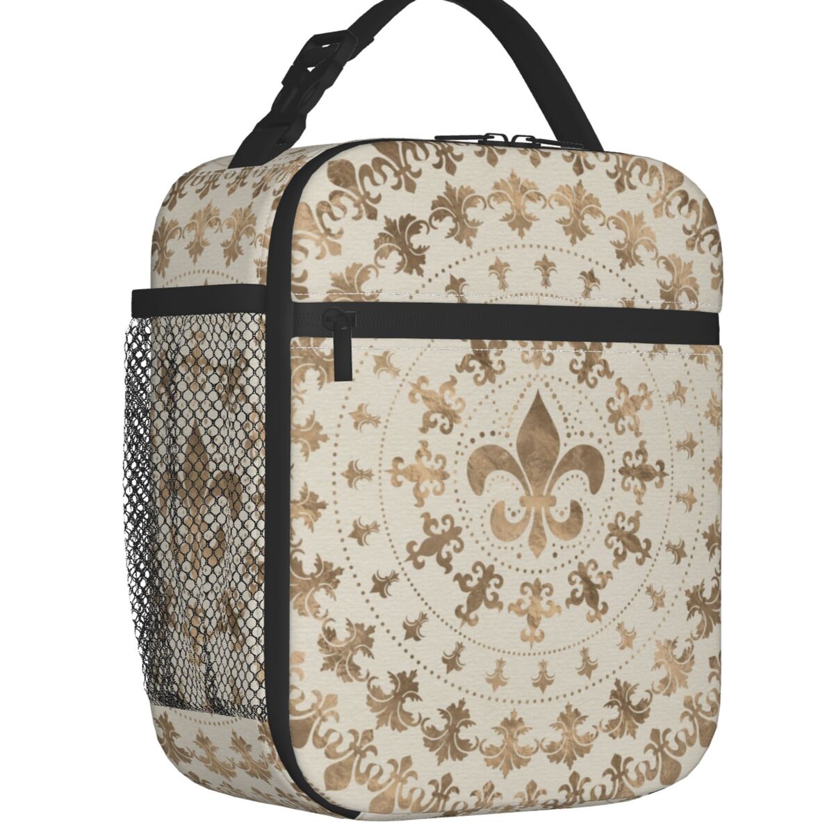 Fleur De Lis Lily Flower France French Flag Insulated Lunch Bags Unisex ...