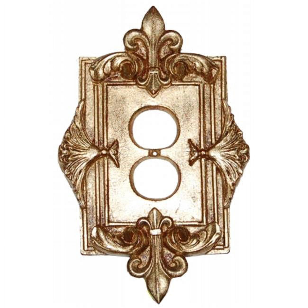 Fleur-De-Lis Outlet Antique Gold Switchplate - Walmart.com