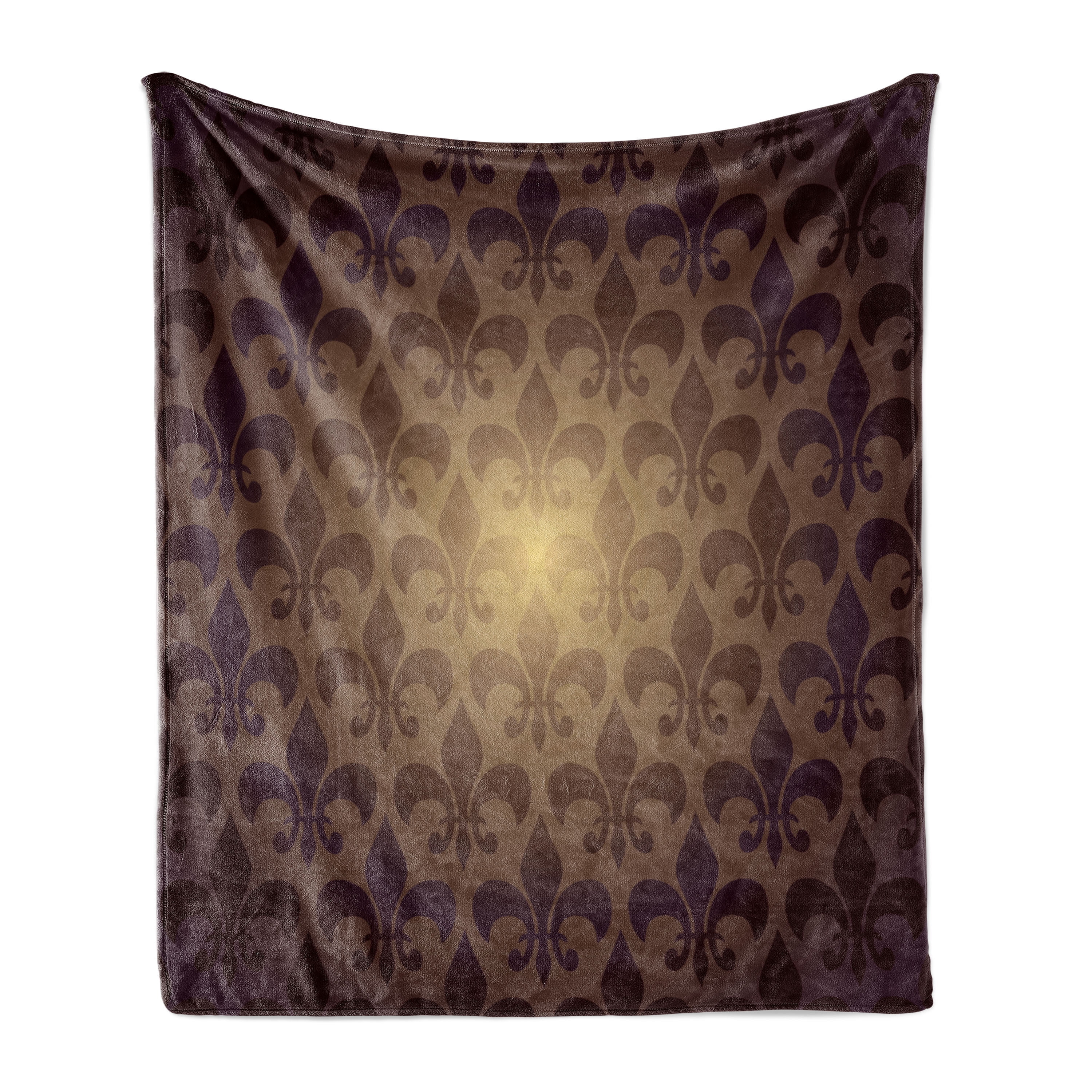 Fleur De Lis Soft Flannel Fleece Blanket, Royal Lily Flower Inspired ...