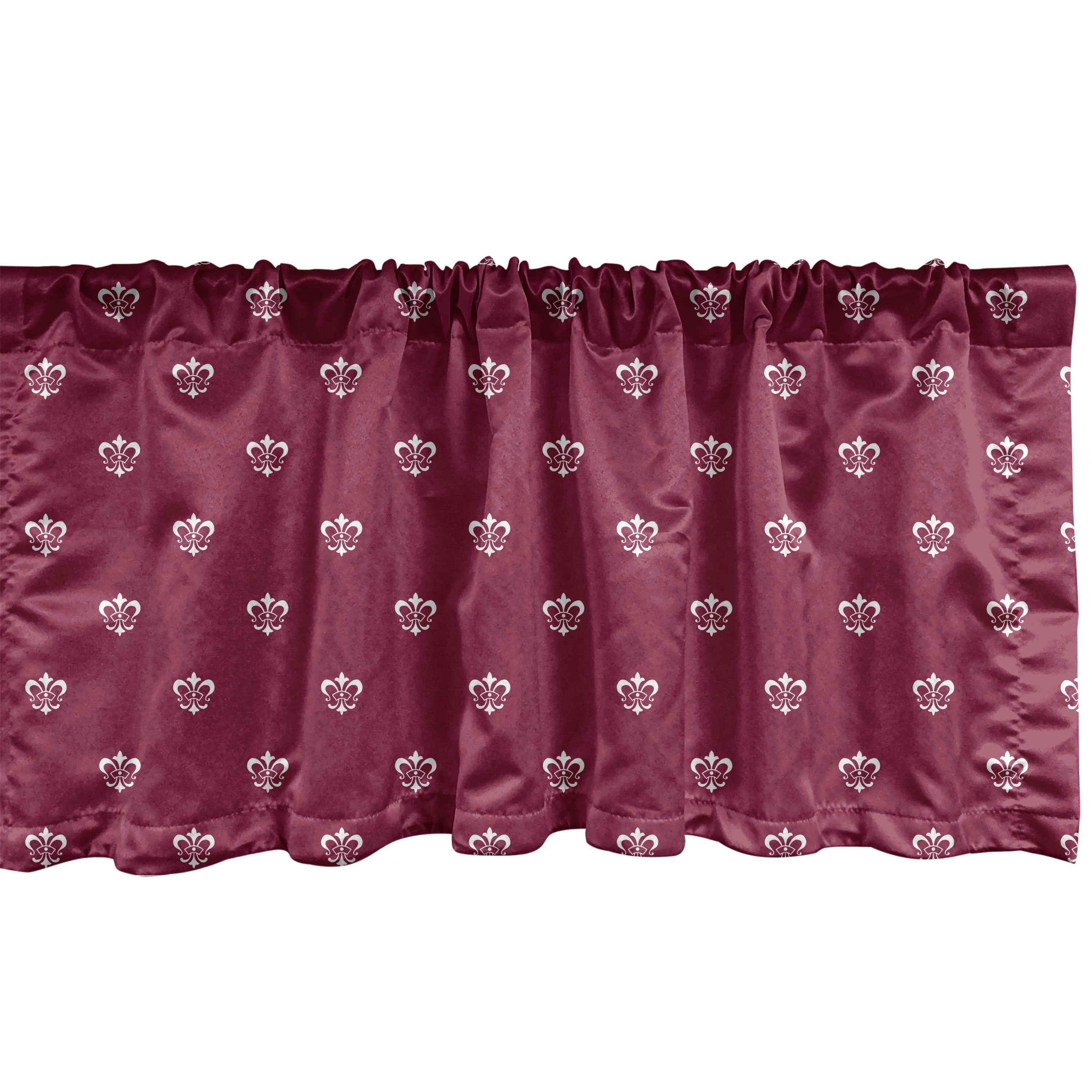 Ambesonne Fleur De Lis Valance Pack of 2, Noble Medieval Pattern, 54 ...