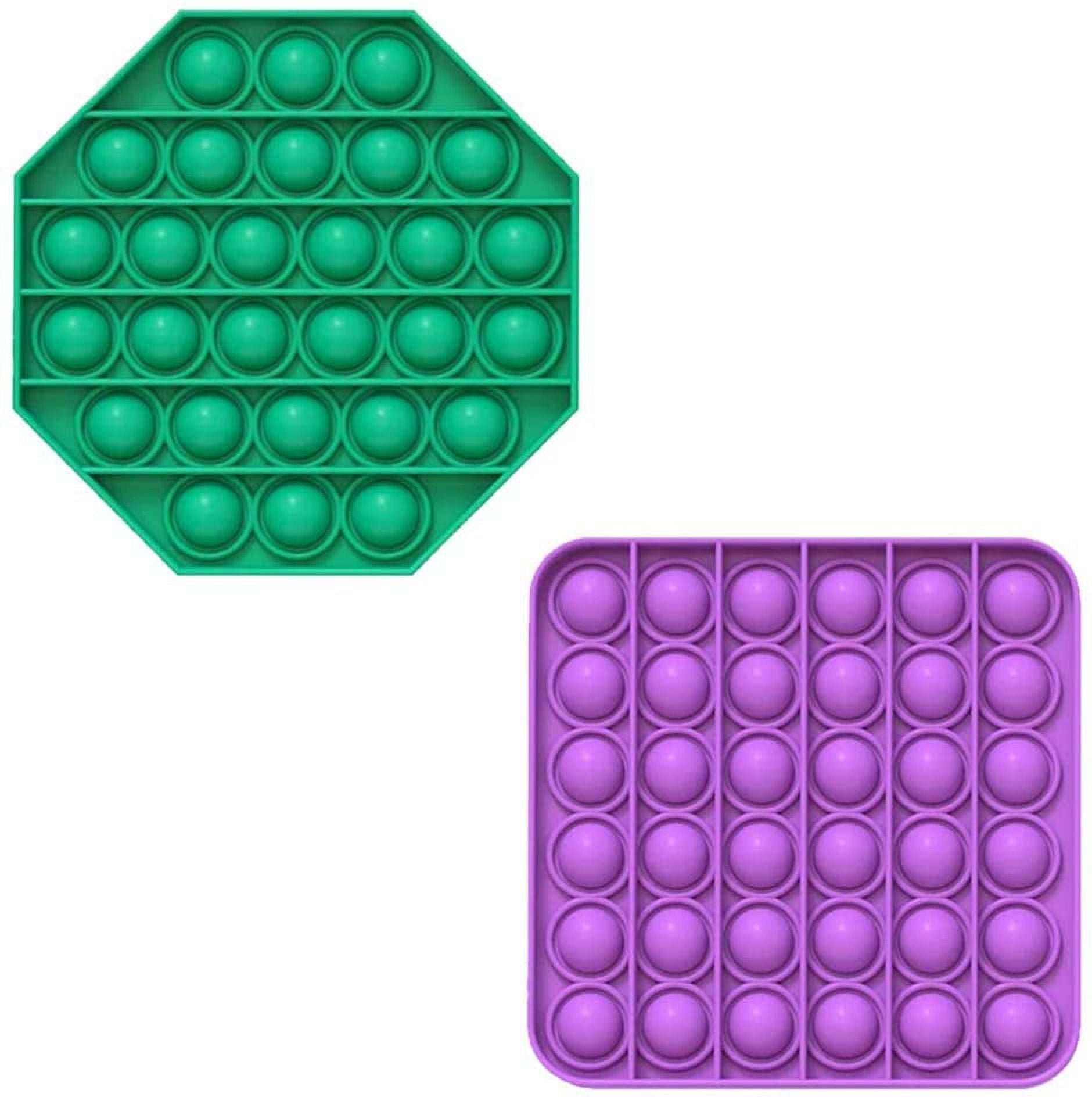 Fleur Relaxing Pop-Up Colorful Fidget Blocks for Adults and Kids (Green ...
