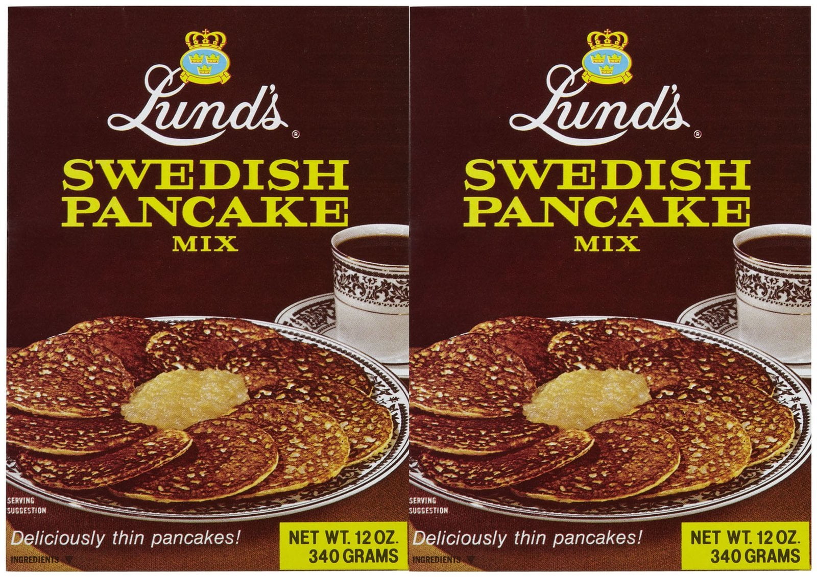Lund's Swedish Pancake Mix DHF10 - 12 oz - 2 ct - Walmart.com