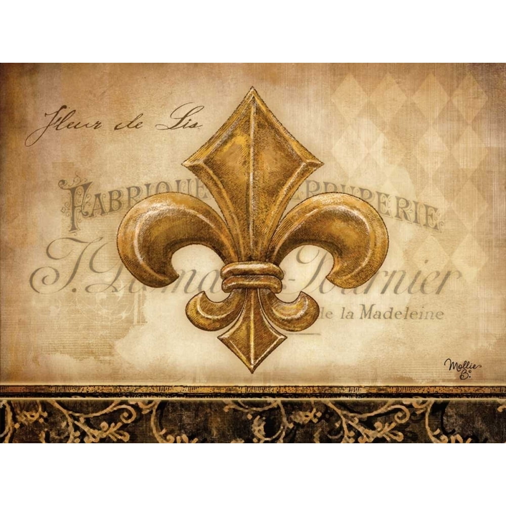 Fleur-de-lis Poster Print by Mollie B. Mollie B. - Walmart.com