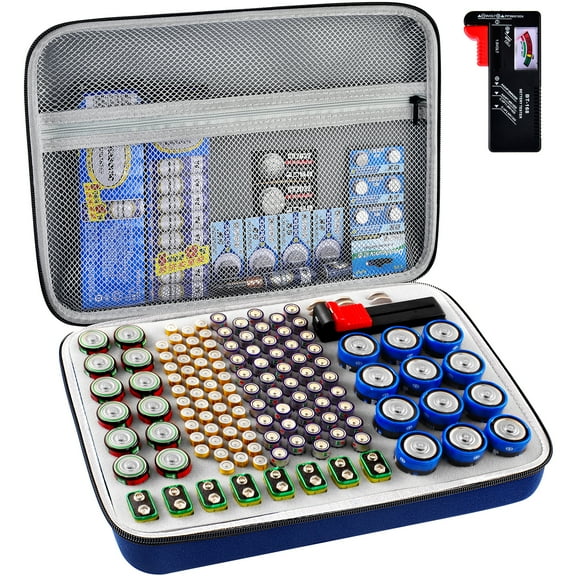 Smart Battery Daddy, Battery Storage Case, Organize 150 Batteries, with ...