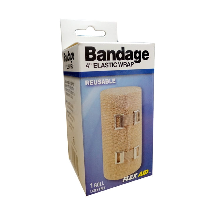Flex Aid 4" Elastic Wrap Bandage HSA/FSA Eligible - Walmart.com