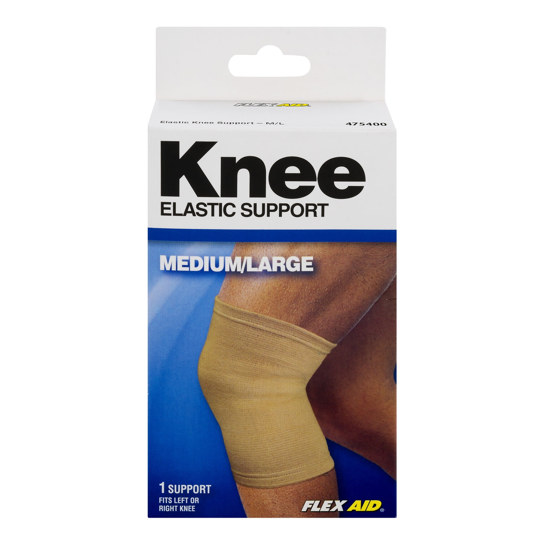 Flex Aid Knee Elastic Support Medium/Large, 1.0 CT - Walmart.com