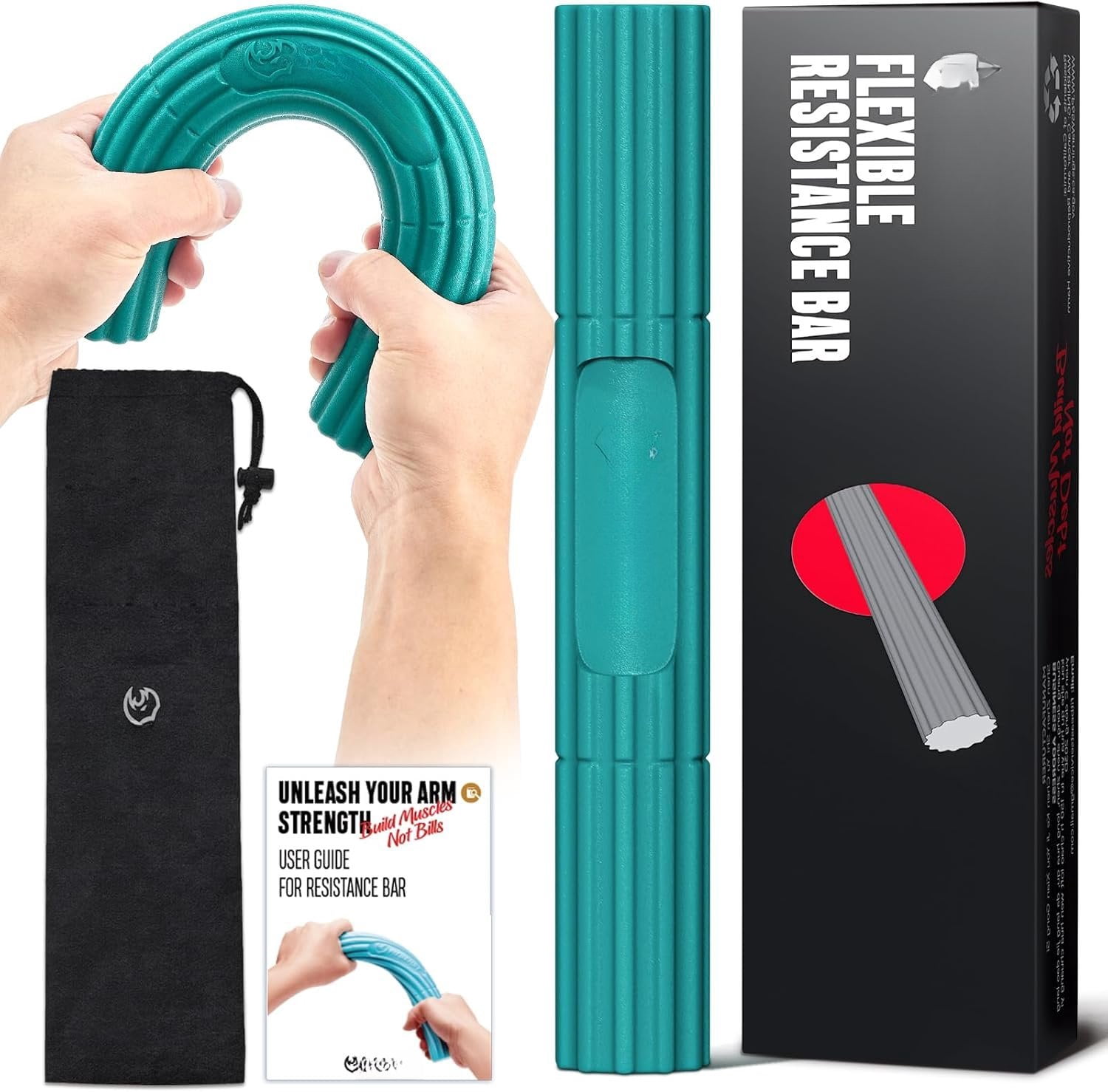 Flex Bar, Tennis Elbow Bar - Ideal for & Improve Grip Strength, Fitness ...