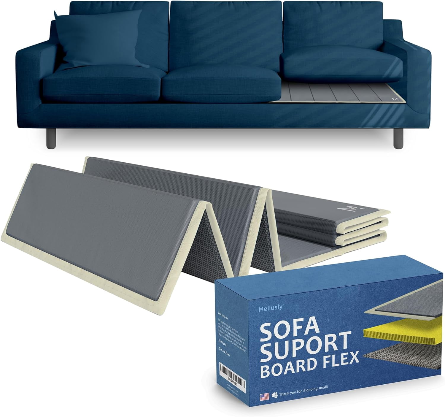 Flex Couch Cushion Support for Sagging Cushions (21x72) Extra Comfort ...