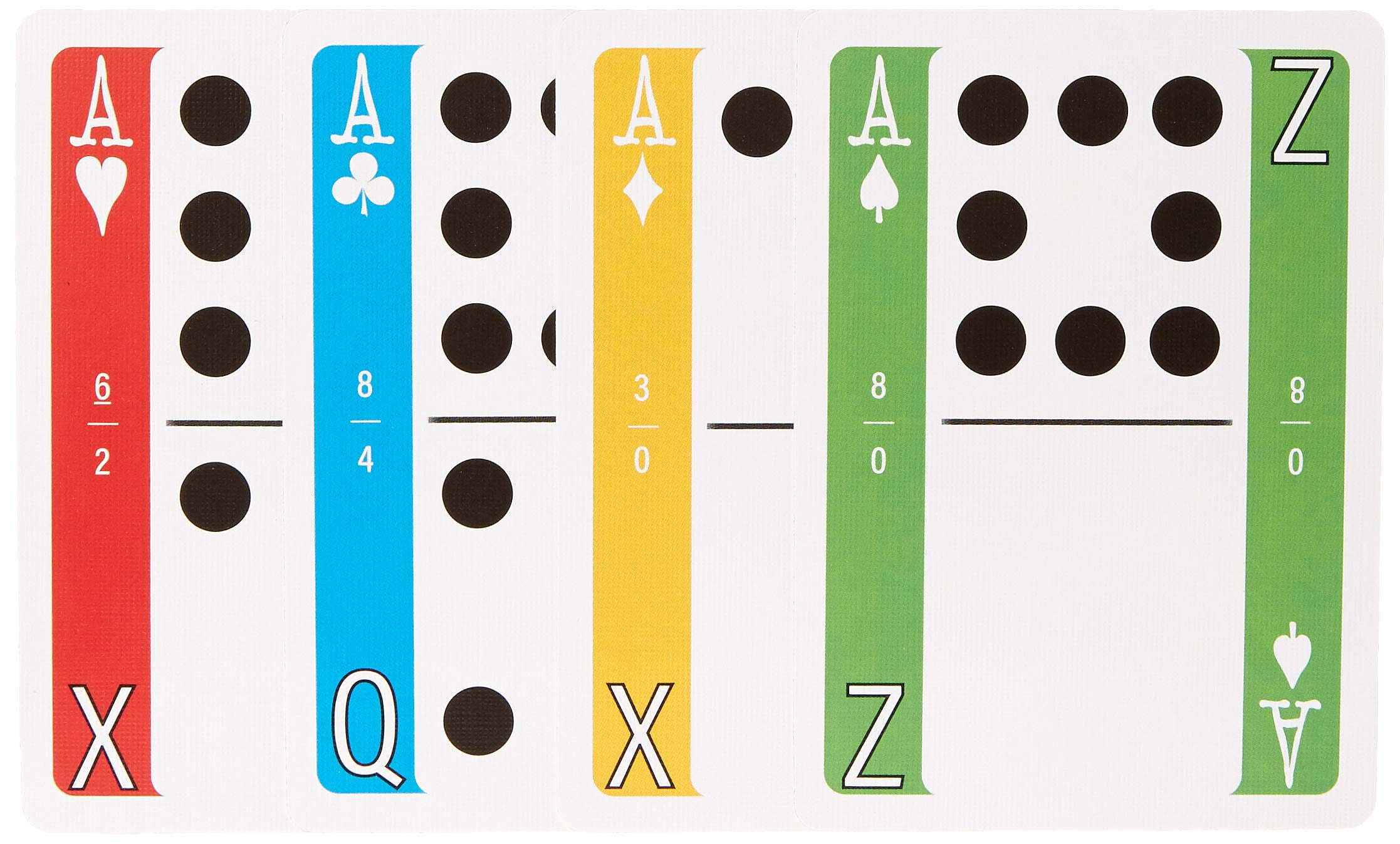 Flex Deck All in TSF6 One Games Playing Cards White Box, 4 Color Border ...