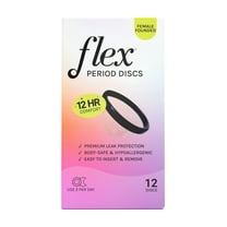 Flex Menstrual Cup Size 2, Soft Period Care for Heavy Flows, with 2 ...