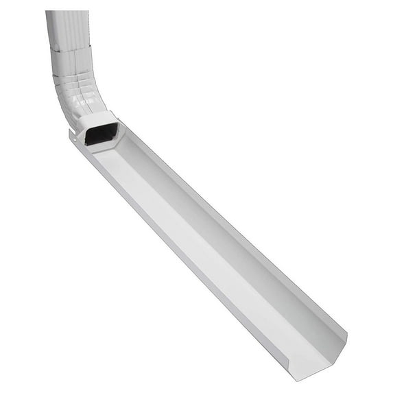 Flex-Drain 37030 Dripper Flipper Vinyl, 2-Pack - White Gutter Extension ...