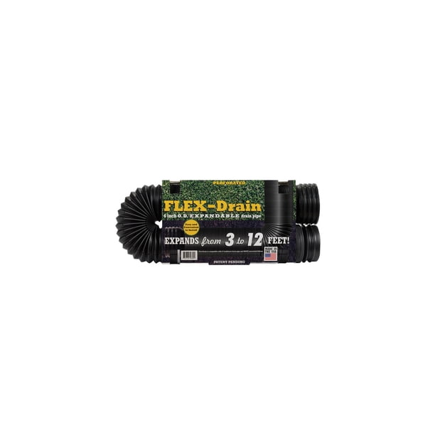 Flex-Drain 4'' X 12' Perforated Drainage Pipe - Walmart Business Supplies