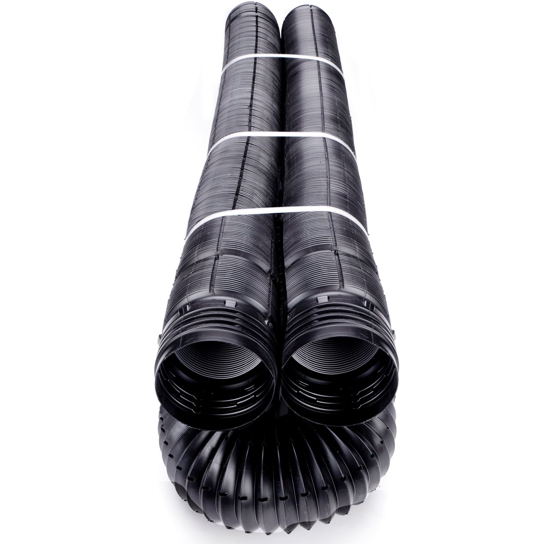 Flex Drain 50' Solid FLEX-Drain, Flexible Water Drain Tube - Walmart.com