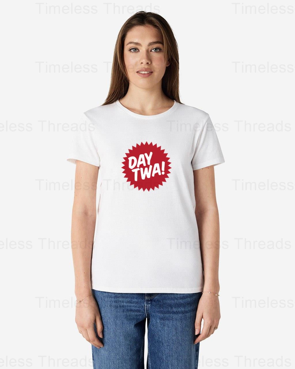 Timeless Threads ChicNest T-shirt Day Twa T Made In USA Bold Graphic ...