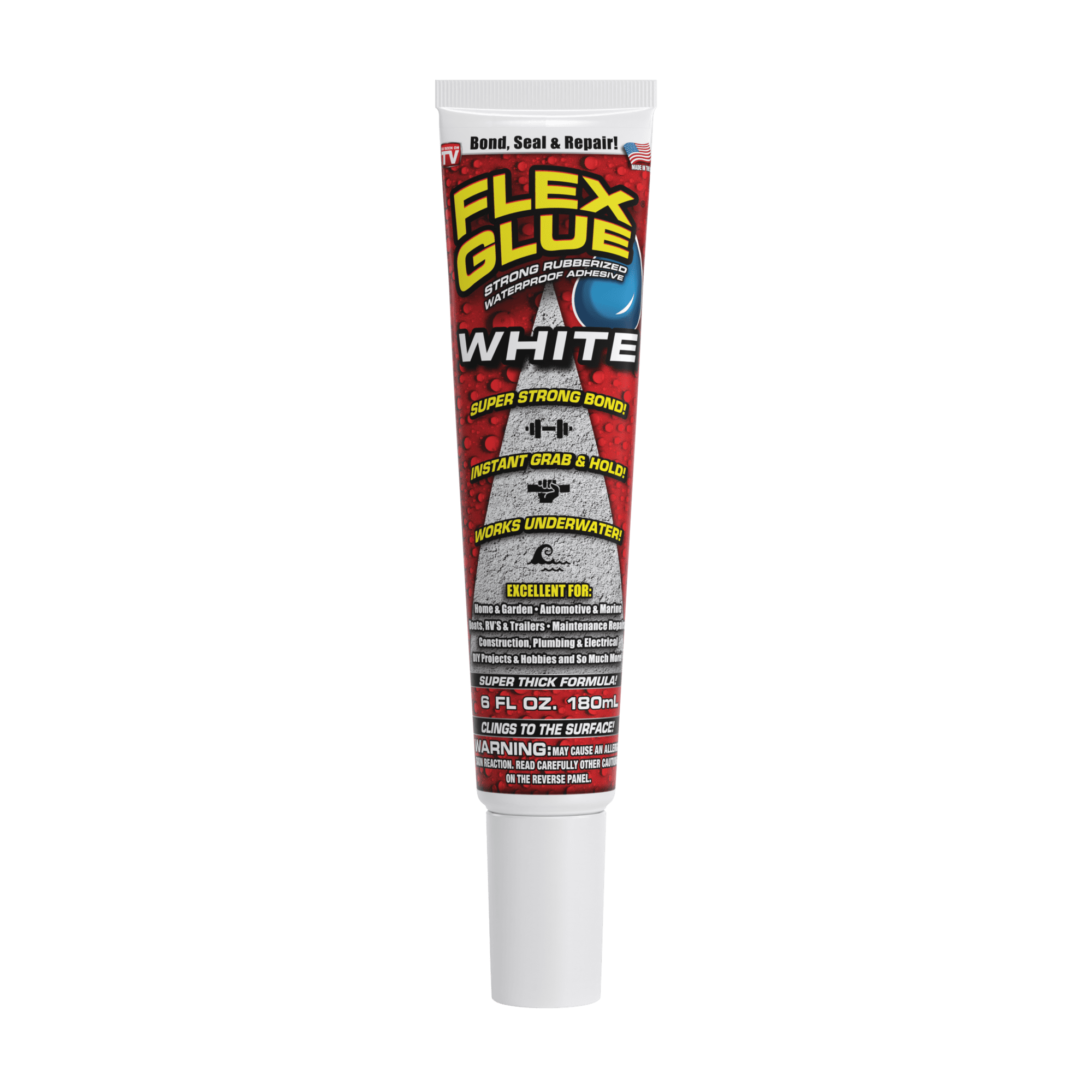 Flex Glue Strong Rubberized Waterproof Adhesive Contractor 6 Pack, 6 oz ...