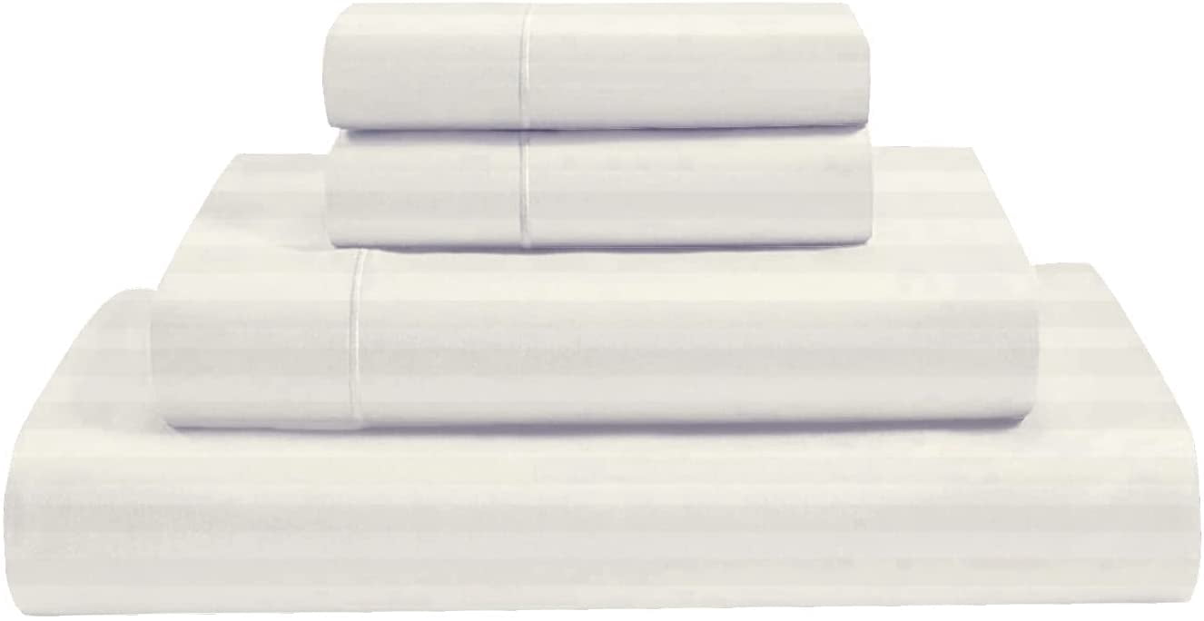 4 PCs Flex Head King Sheets Sets for Adjustable Beds 100% Giza Cotton ...