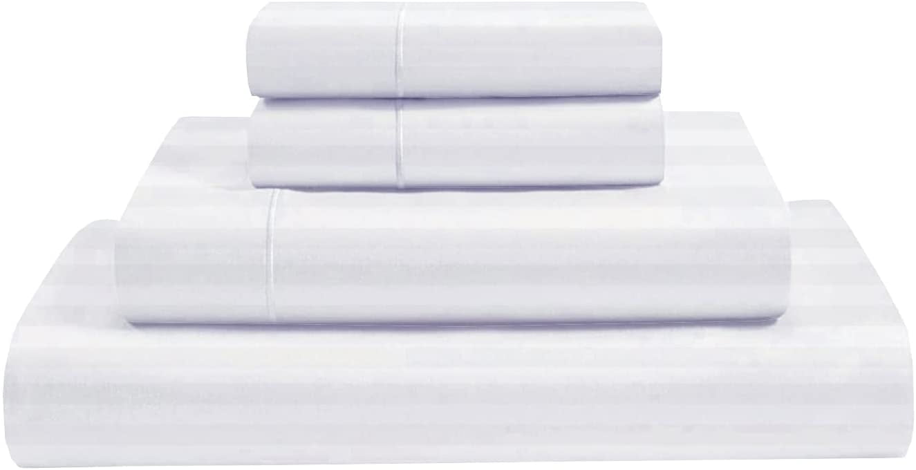 4 PCs Flex Head King Sheets Sets for Adjustable Beds 100% Giza Cotton ...