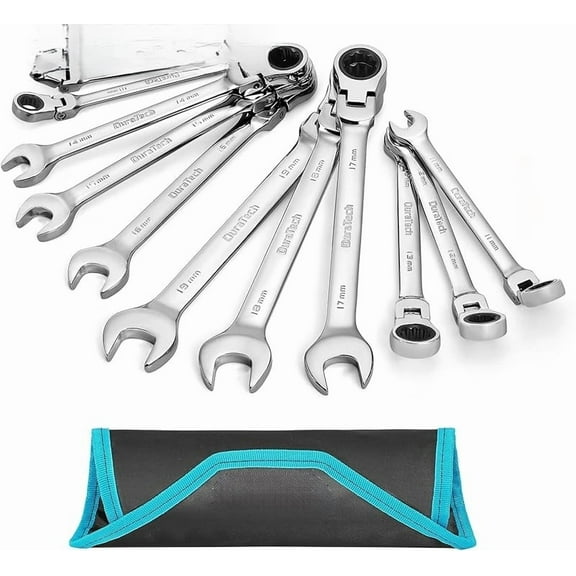 TYHREF-9/16" Flex-Head Ratcheting Combination Wrench, SAE, 72-Tooth, CR ...