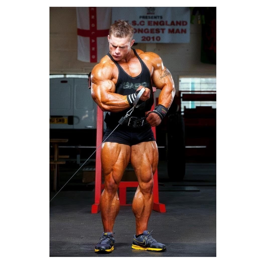 Flex Lewis Black And White Bodybuilder Poster (8) Bodybuilding Workout ...