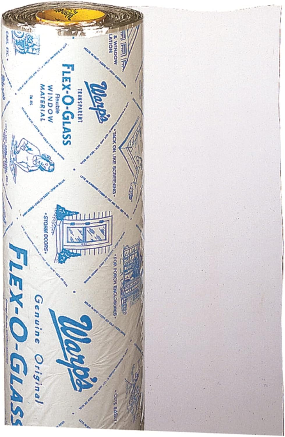 48x50 Yard Window Roll Flex-O-Pane Clear Window Plastic Sheet - 48 Inch ...