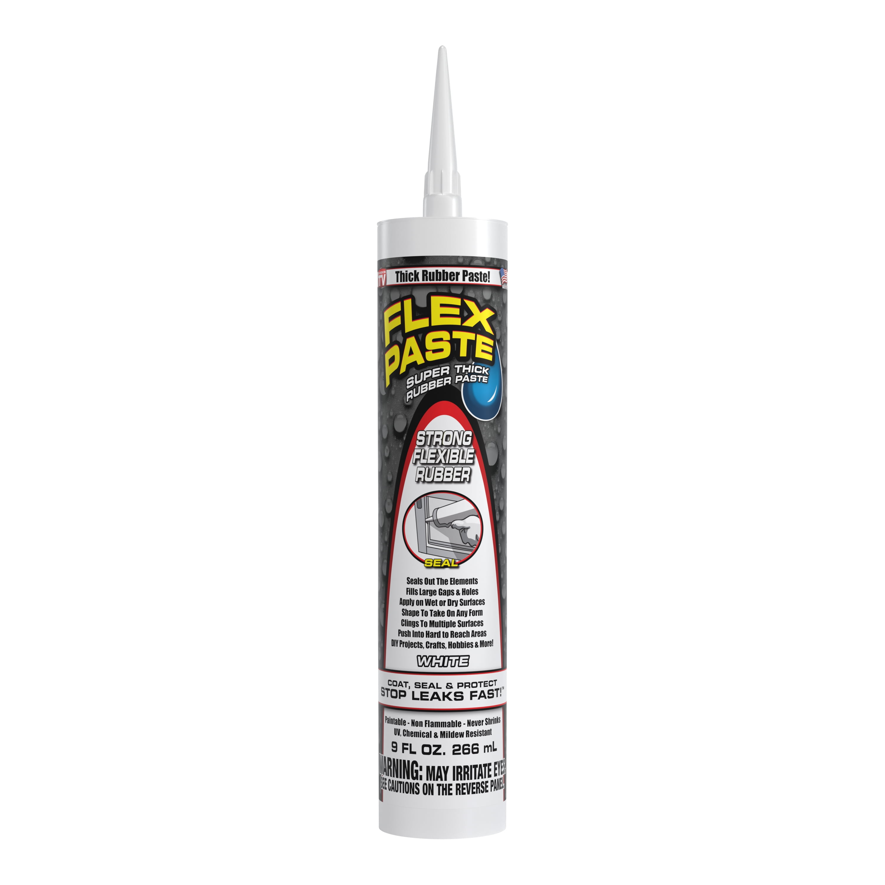 Flex Paste Super Thick Rubber Paste, 9 oz, White - Walmart.com