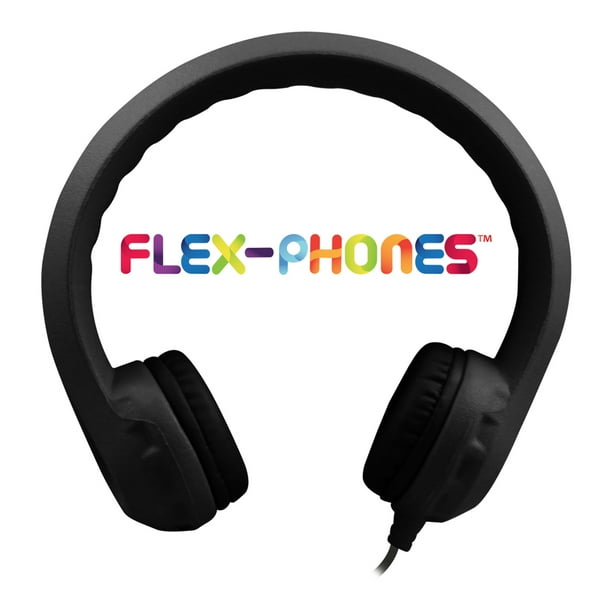 Flex-Phones Indestructible Foam Headphones, Black - Walmart Business ...