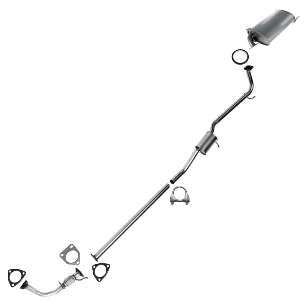 Northeastern Exhaust Front Pipe, Resonator & Muffler Exhaust System Kit ...