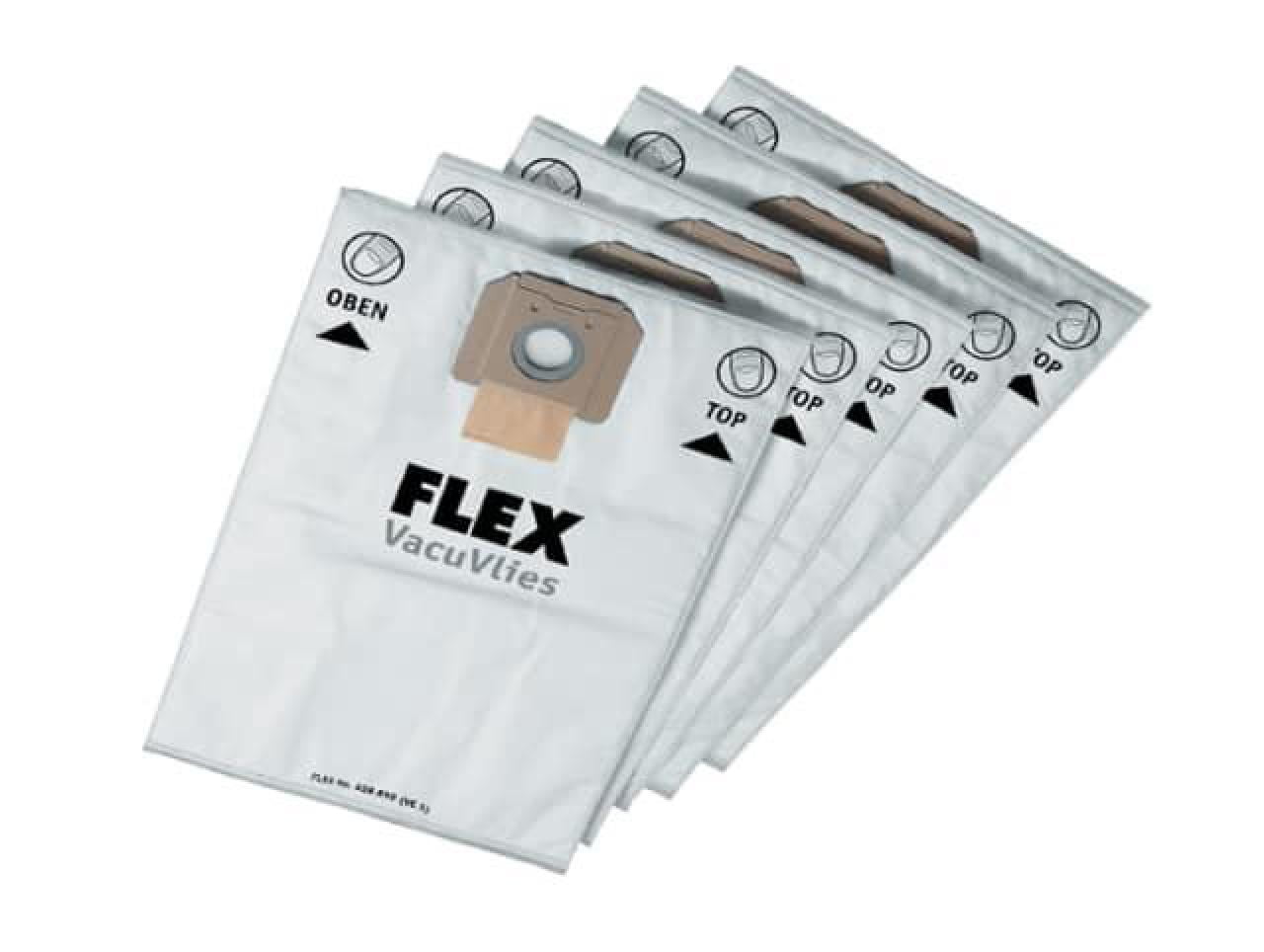 Flex Power Tools - Fleece Filter Bags (Pack 5) - Walmart Business Supplies