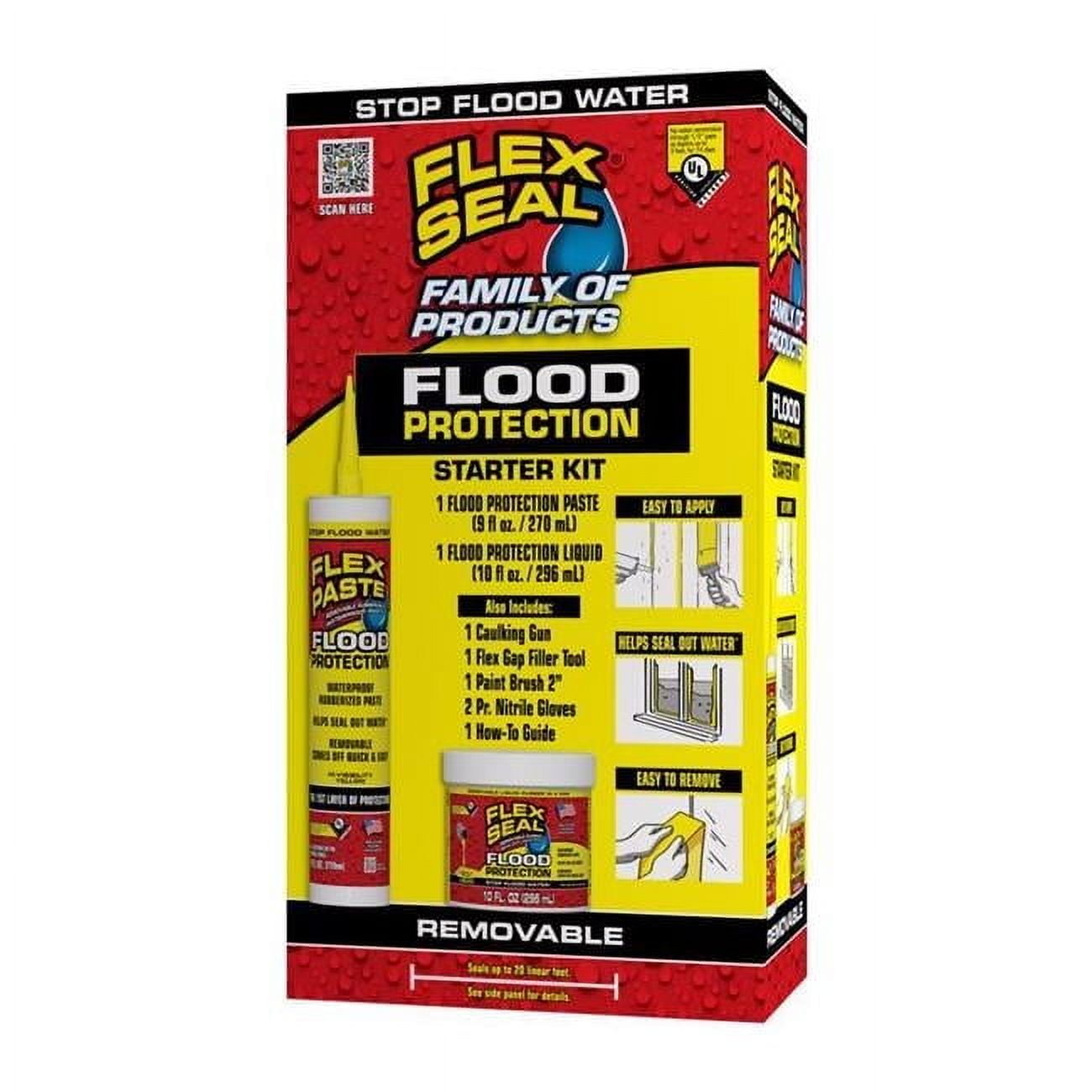Flex Seal Family of Products Flood Protection Yellow Rubber Coating ...