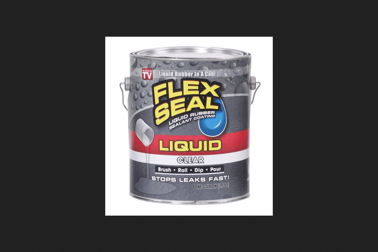 Flex Seal LFSCLRR01 Liquid Rubber Sealant Coating, Clear Can, 1 Gallon ...