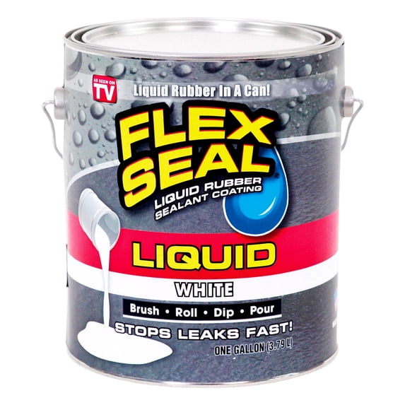 Flex Seal-LFSWHTR01 1 Gallon Flex Seal Liquid Rubber Sealant - White ...
