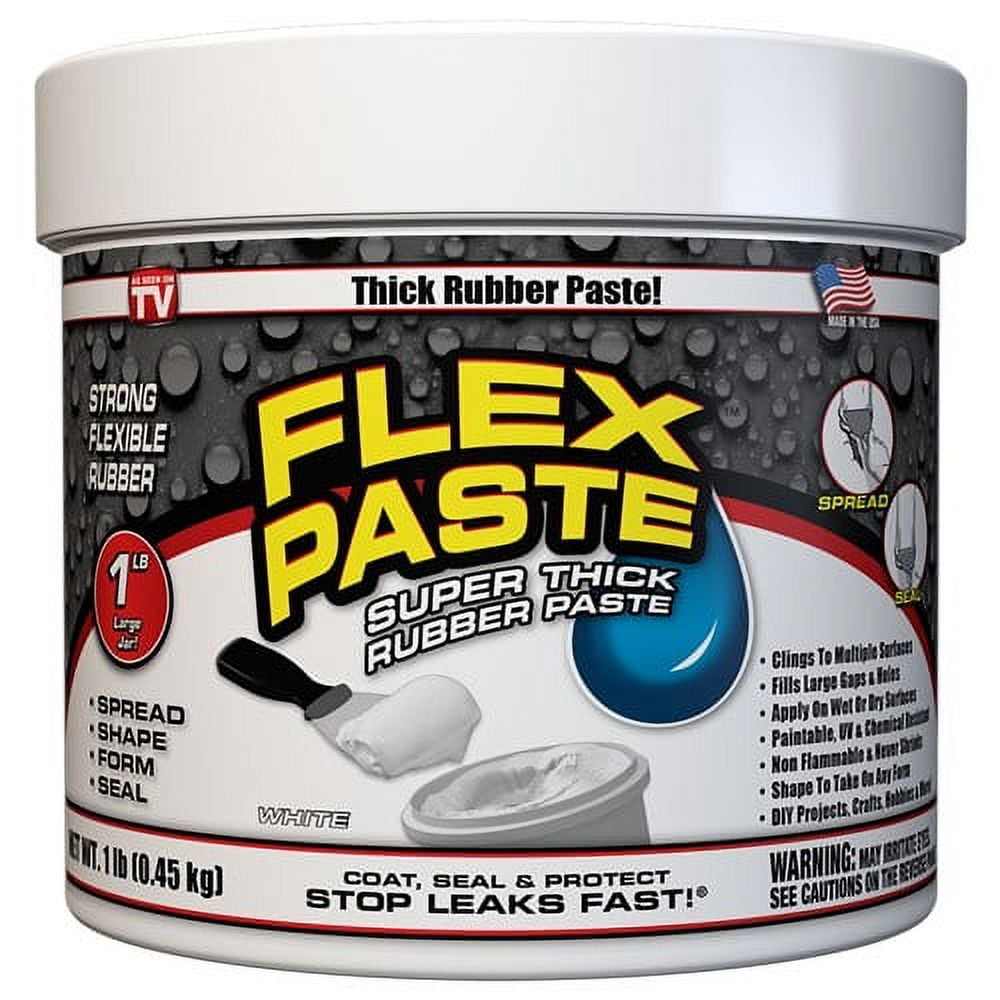 Flex Seal Pfswhtr16, Paste Rubber Epoxy, White Flex Fast Leak Sealant ...